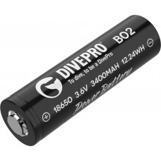 Divepro 18650 3400mAh Rechargeable Battery | Dive Box